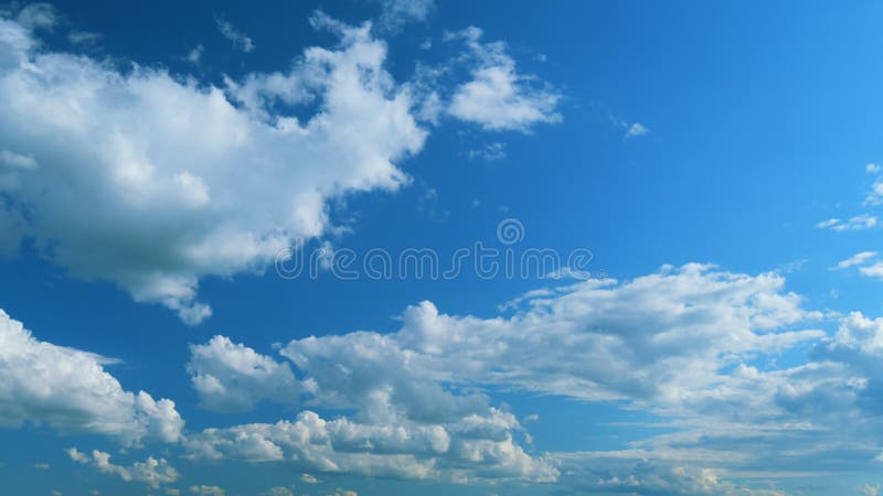 Sky Blue or Azure Sky and Clouds. Soft White Clouds on Pastel Blue Sky ...