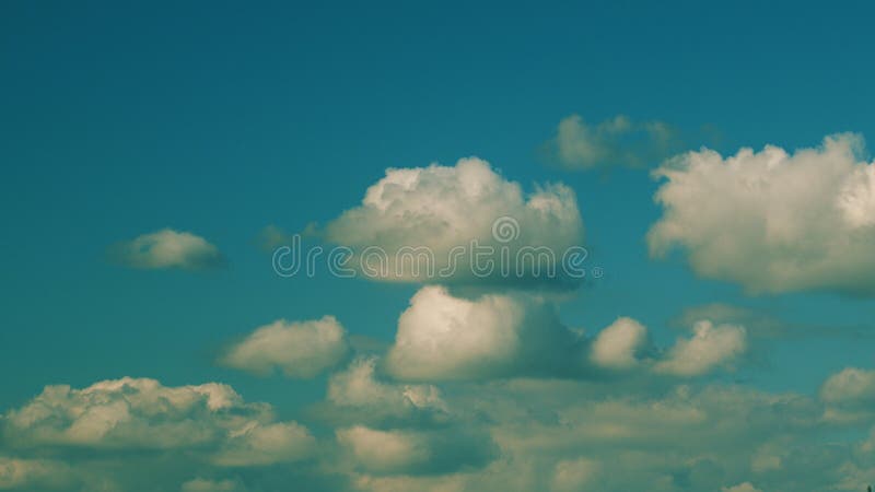 Sky Blue or Azure Sky and Clouds. Soft White Clouds on Pastel Blue Sky ...
