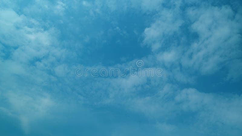 Sky Blue or Azure Sky and Clouds. Soft White Clouds on Pastel Blue Sky ...