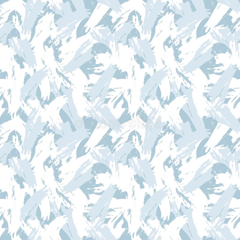 Sky Blue Brush Stroke Camouflage Abstract Seamless Pattern Background ...