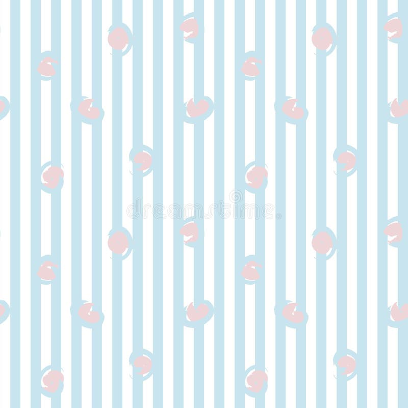 Sky Blue Brush Strokes Seamless Pattern Background Stock Vector ...