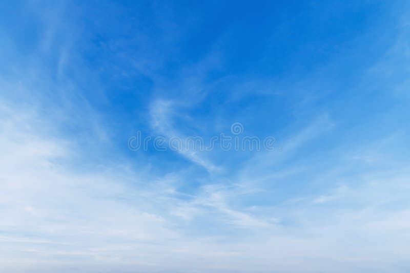 Sky is Blue and Clear with Clouds Stock Image - Image of clear, view ...