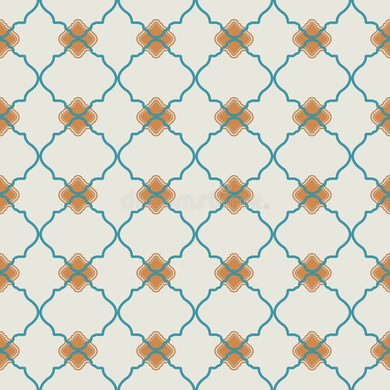 Sky Blue Color Geometrical Repeat Indian Mughal Pattern Stock ...