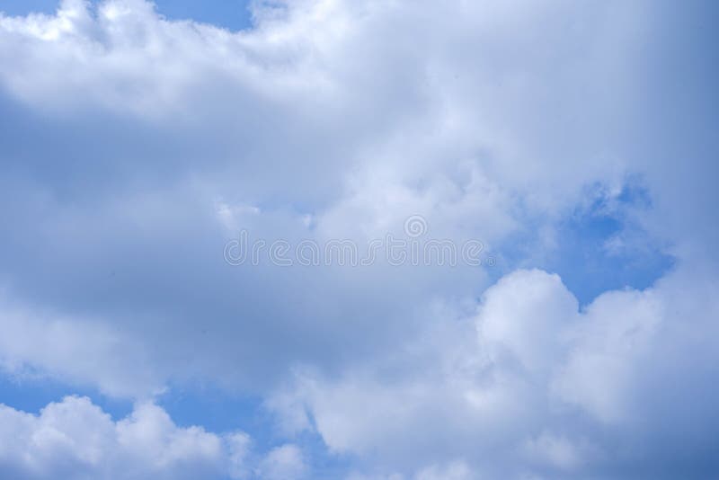 Sky Blue Color and High Atmosphere Cloudy. Fresh Air on Beautiful Day ...