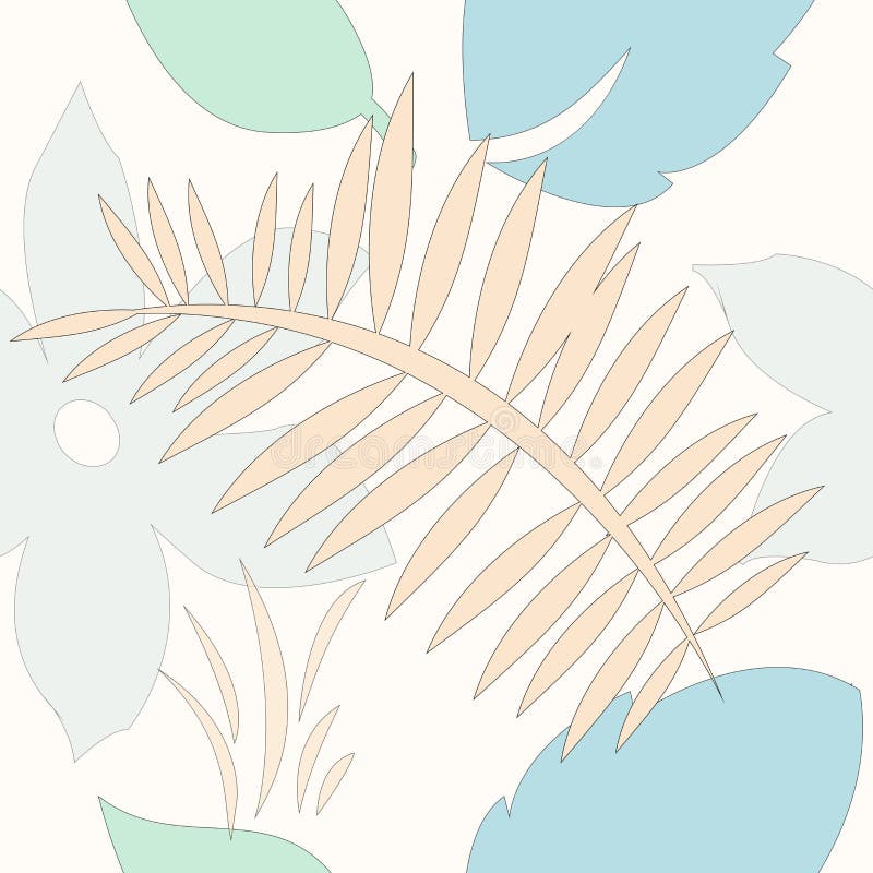 Sky Blue Color Nature Repeat Pattern Stock Illustration - Illustration ...