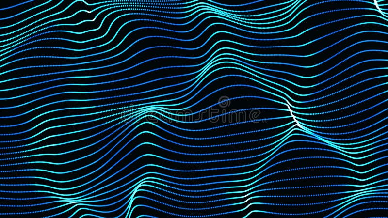 Sky Blue Form Wave Background. Creative Digital Wave Texture. Wave ...