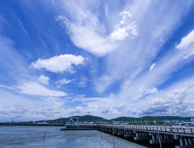 Sky Blue Indigo White Cloud, Deep Blue Sky Stock Photo - Image of blue ...