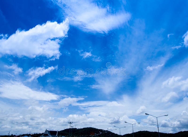 Sky Blue Indigo White Cloud, Deep Blue Sky Stock Image - Image of deep ...