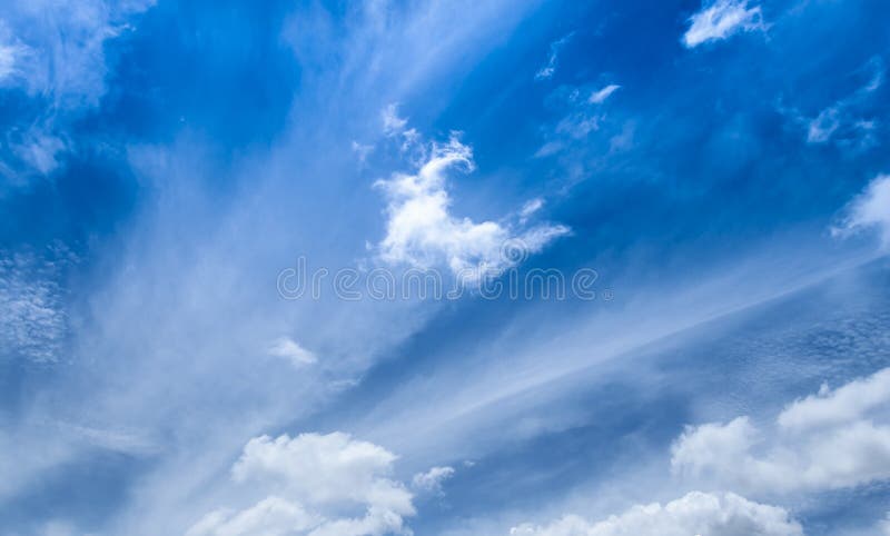Sky Blue Indigo White Cloud, Deep Blue Sky Stock Photo - Image of ...