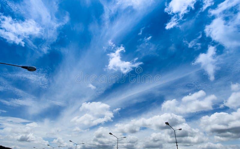 Sky Blue Indigo White Cloud, Deep Blue Sky Stock Image - Image of peace ...