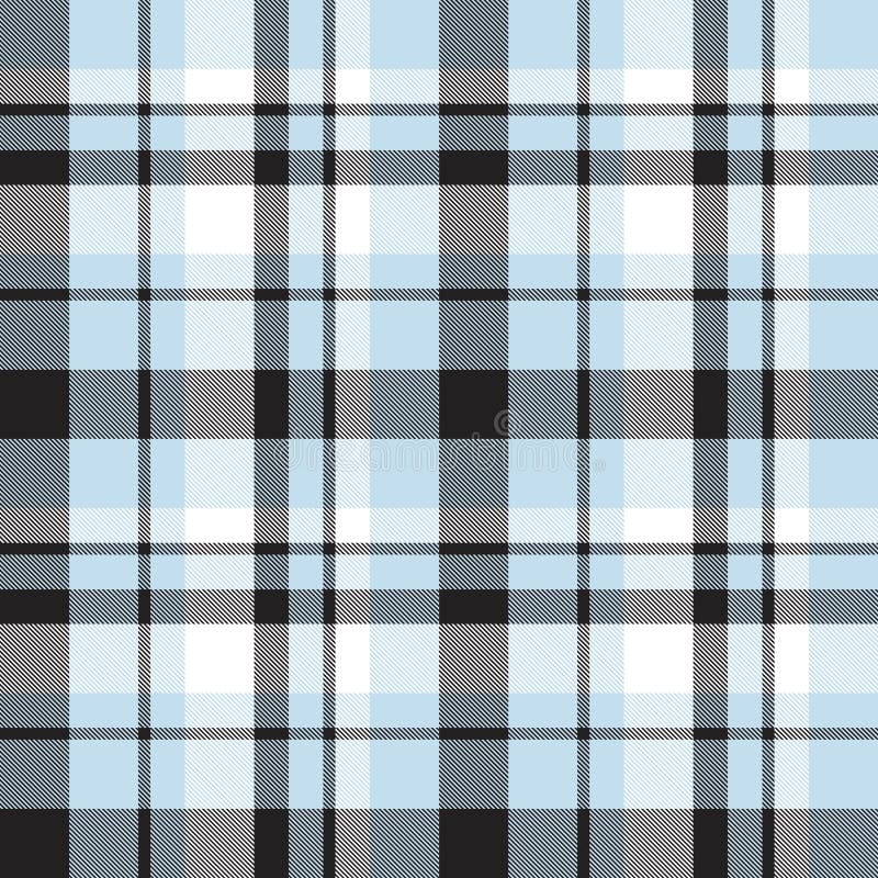 Sky Blue Plaid Tartan Checkered Seamless Pattern Stock Vector ...