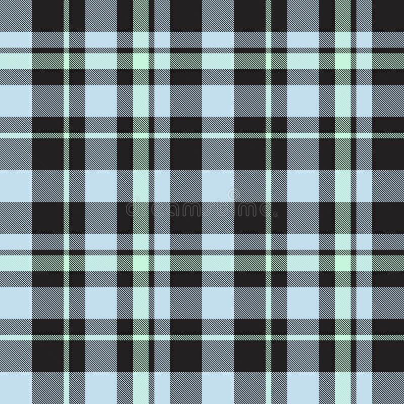 Sky Blue Plaid Tartan Checkered Seamless Pattern Stock Vector ...