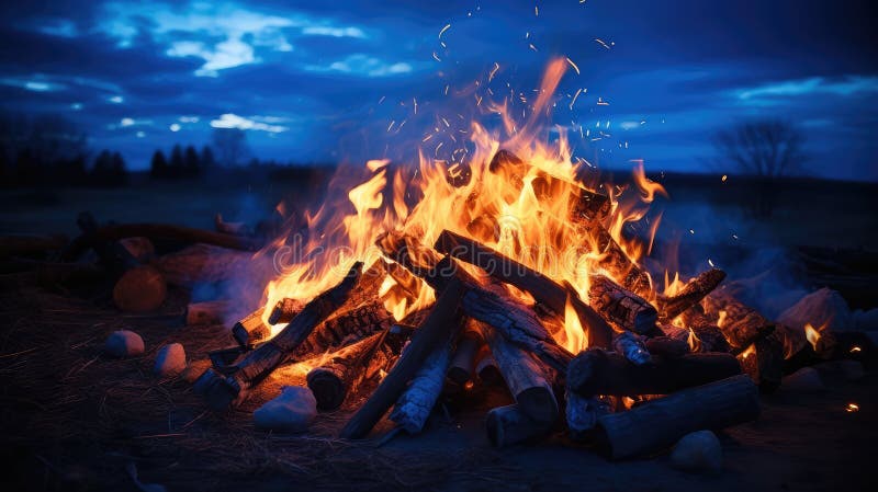 Sky blue real fire stock illustration. Illustration of real - 335813923