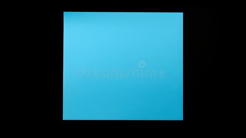 Sky Blue Square Paper Note on a Black Background. Brainstorming ...