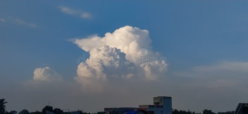 stock photo. Image of skyscraper, evening, wind, cloud - 221614318
