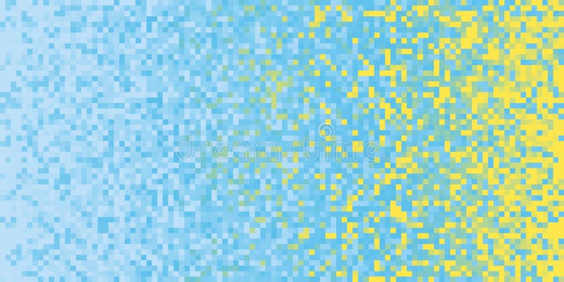 Sky Blue Yellow Pixilated Gradient Background Stock Illustration ...