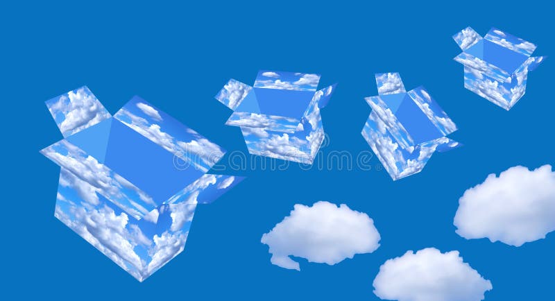 Sky box stock illustration. Illustration of dreams, business - 7145728