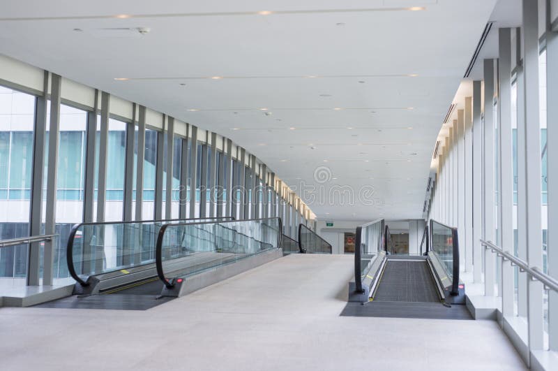Sky Bridge stock photo. Image of interior, indoor, hallway - 27549650
