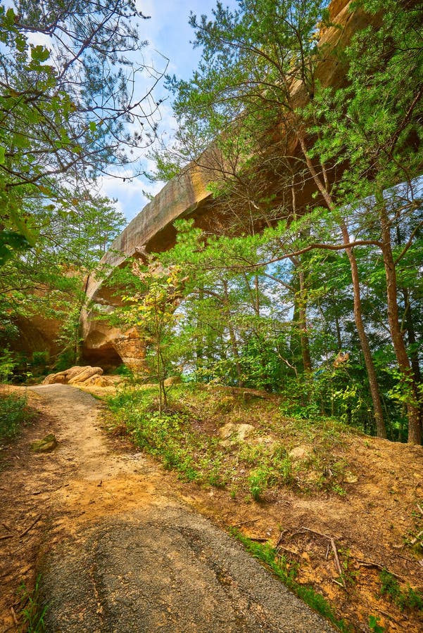Sky Bridge Arch, Red River Gorge KY Stock Photo - Image of blue ...