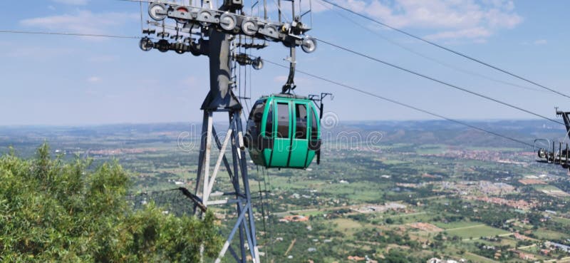 Sky Cable Car stock image. Image of electricity, aviation - 177767657