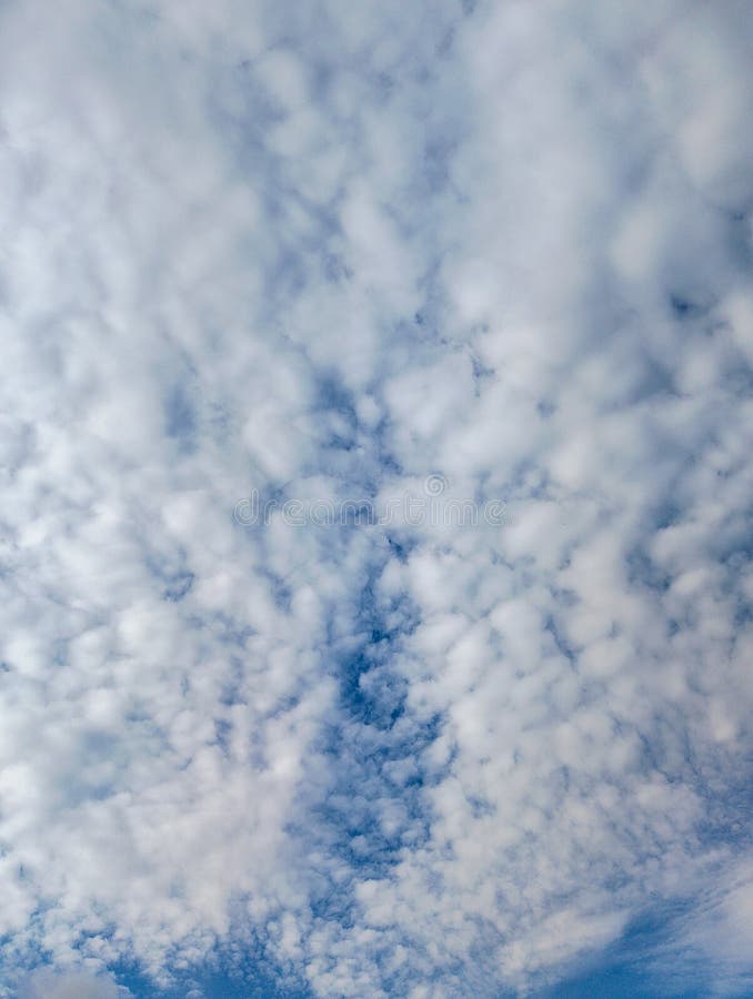 Sky Canvas: Dynamic Blue and White Cloudscape Stock Image - Image of ...