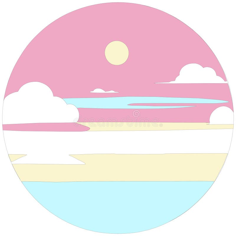 Sky Circle Window Ocean Sea Beach Clouds Climate Day Pastel Colors ...