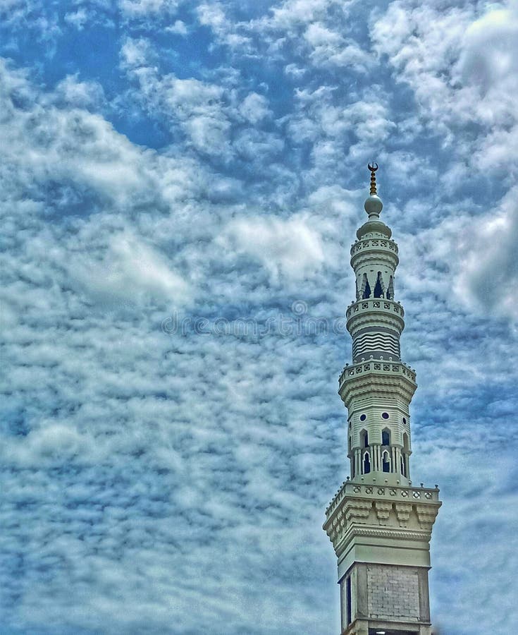 The Sky is Clear with the Beautiful Architecture of the Minarets of the ...