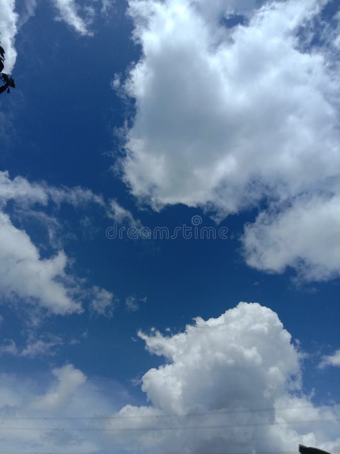 The Sky is Clear and the Clouds are Very Beautiful To Look at Stock ...