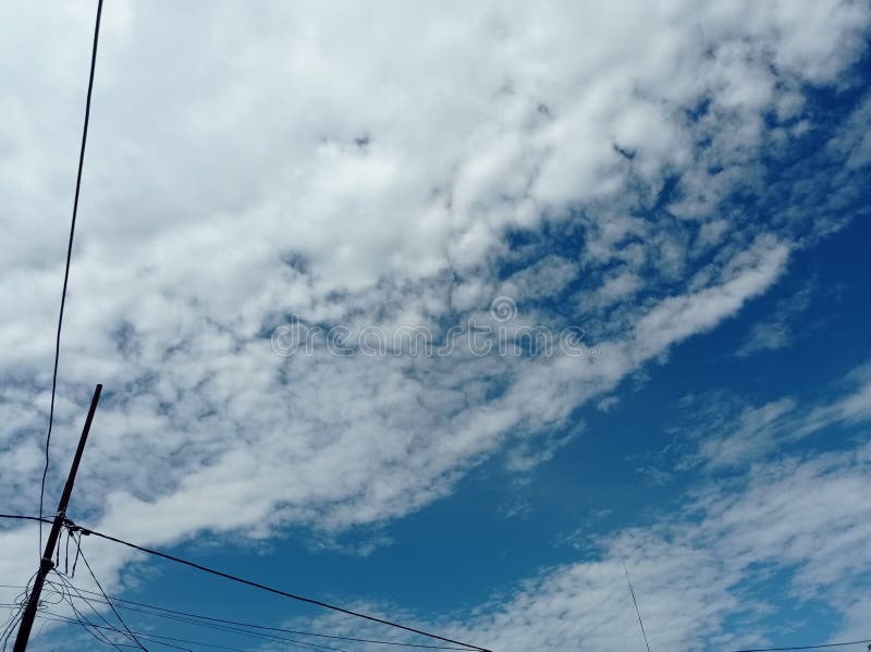 The Sky is Clear with a Very Striking Blue Color Stock Photo - Image of ...