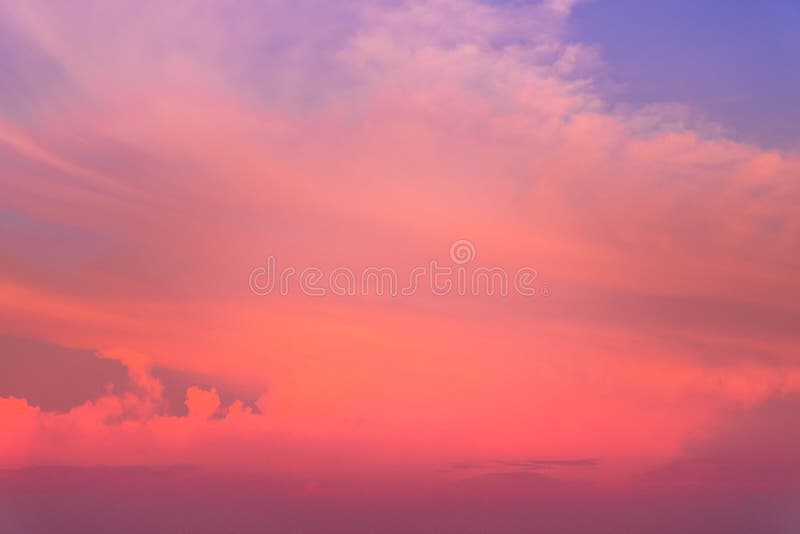 Sky and Cloud in Bright Rainbow Colors and Colorful Smooth Sky in Dusk ...