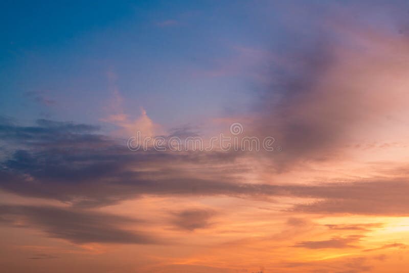 Cloud in Bright Rainbow Colors and Colorful Smooth Sky in Dusk Stock ...