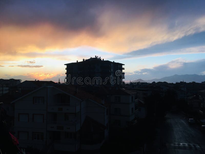 Sky stock image. Image of building, landscape, view - 206062649