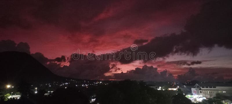 Sky and cloud ende city stock photo. Image of senja - 243541496