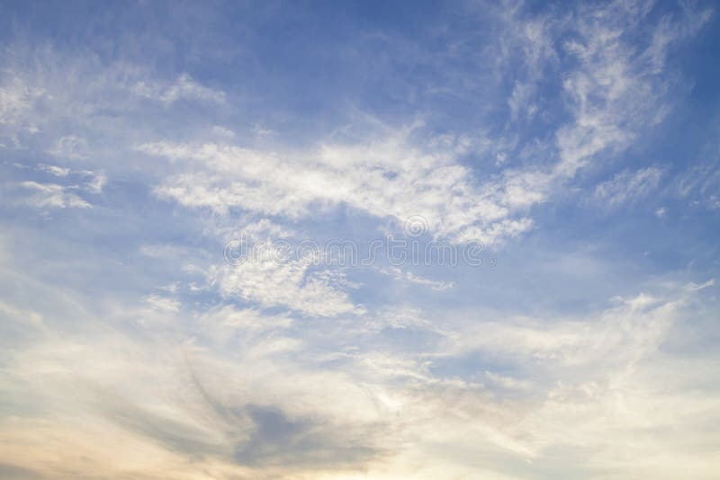 Sky and Cloud ,Good Weather Day Background. Stock Image - Image of high ...