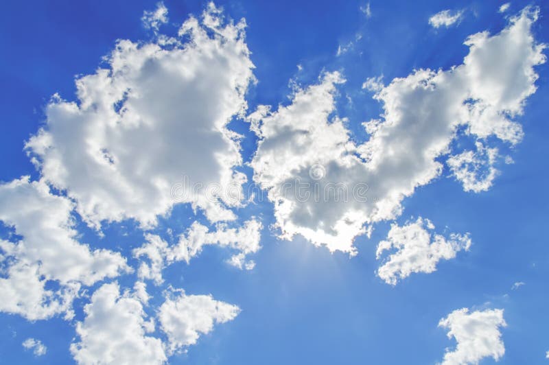 Sky and Cloud Like Soft Box with Sun Stock Photo - Image of colorful ...