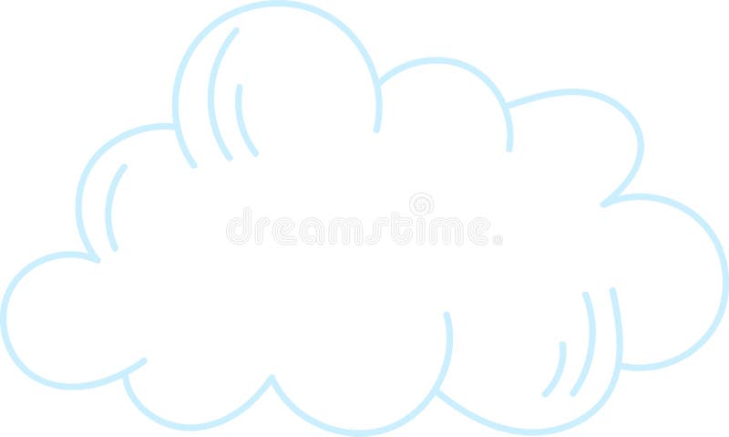 Cloud Sky Outline stock vector. Illustration of vector - 319311512