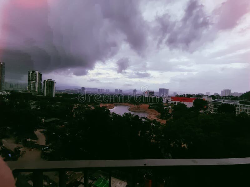 Sky Cloud Rain Night Building Stock Image - Image of rain, night: 313566843