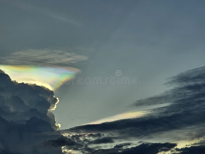 Sky cloud rainbow light stock image. Image of wind, shore - 285034885