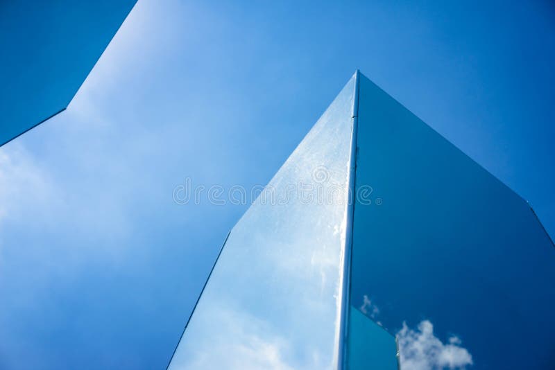 Sky Cloud Reflection on Mirror Stock Image - Image of texture, bark ...