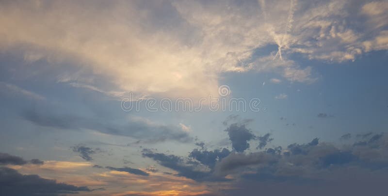 Sky, Cloud and Sun. Beautiful Nature Outdoors Background Stock Photo ...