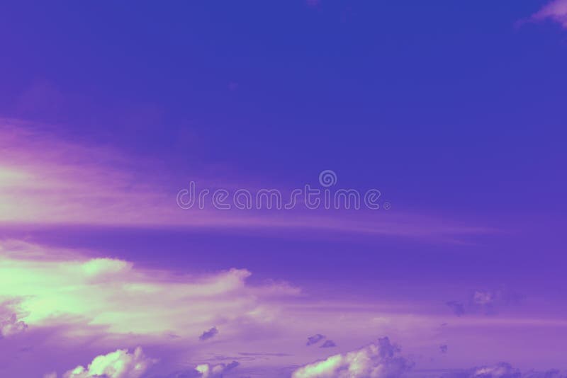 Sky with Cloud and Sun Ray Yellow and Blue Color Background. with Copy ...