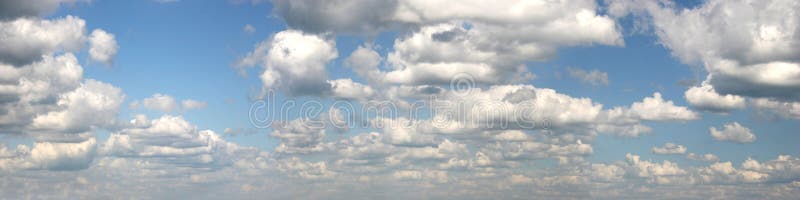 Clouds panoramic stock photo. Image of summer, white, sunny - 6632862