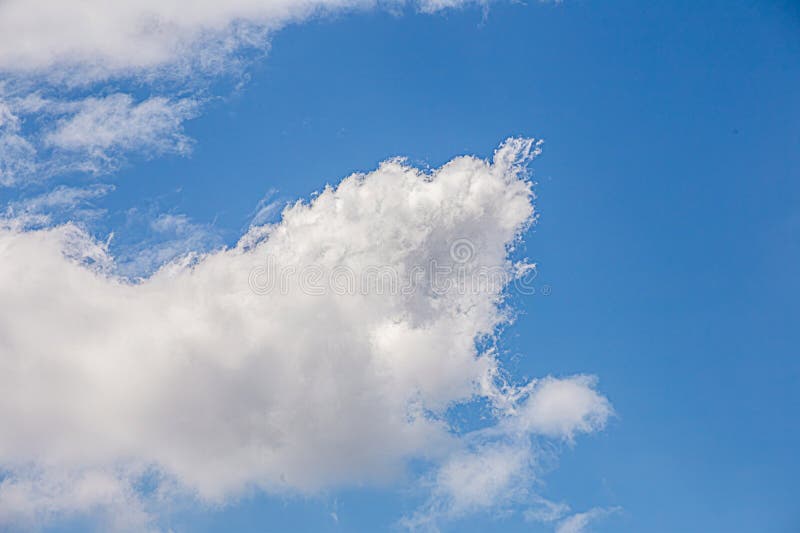 Sky Clouds a Corner of the Building and the Blue Sky Inside the ...