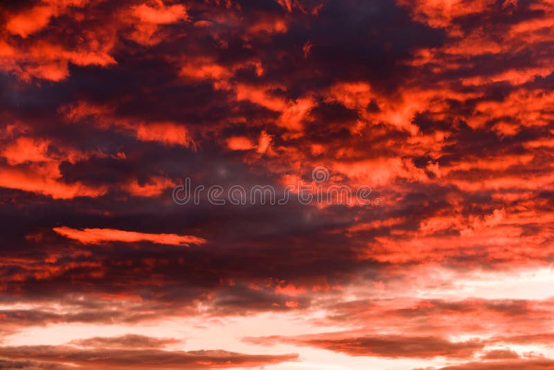 Sky, clouds and afterglow stock photo. Image of illumination - 62213110