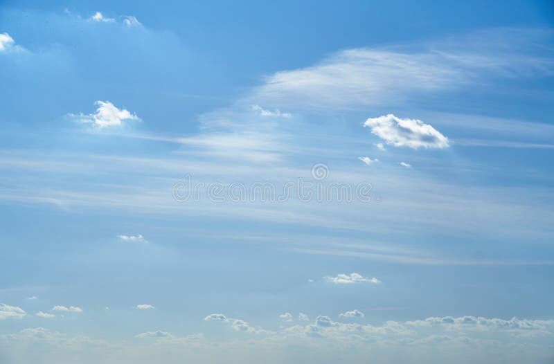 Sky and Clouds As Background during the Day, Bright and Beautiful Stock ...