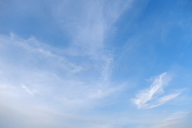Sky Clouds, Blue Fluffy Clean, Clear Cloudscape Beautiful White, Bright ...