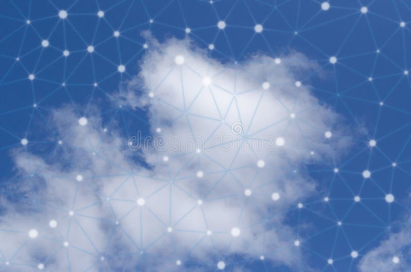 Sky and Clouds Business Concept, Online, Global Server, Cloud Storage ...