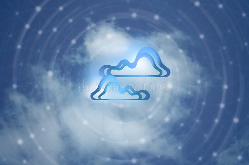 Sky and Clouds Business Concept, Online, Global Server, Cloud Storage ...