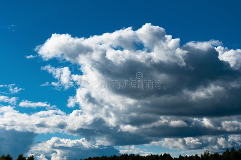 Sky Clouds and Clear Sky at Tver. Russia Stock Image - Image of pattern ...