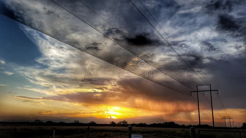 Texas sunset stock photo. Image of texas, clouds, sunset - 102994552